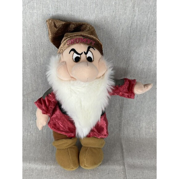 Disney | Toys | Disney Grumpy Dwarf Snow White Stuffed Plush Small | Poshmark